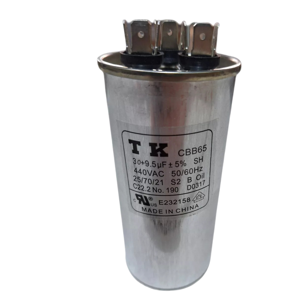 Capacitor de Ar Condicionado 30uf+9.5uf 440V 50x90mm (Fast-on) | Shopee Brasil