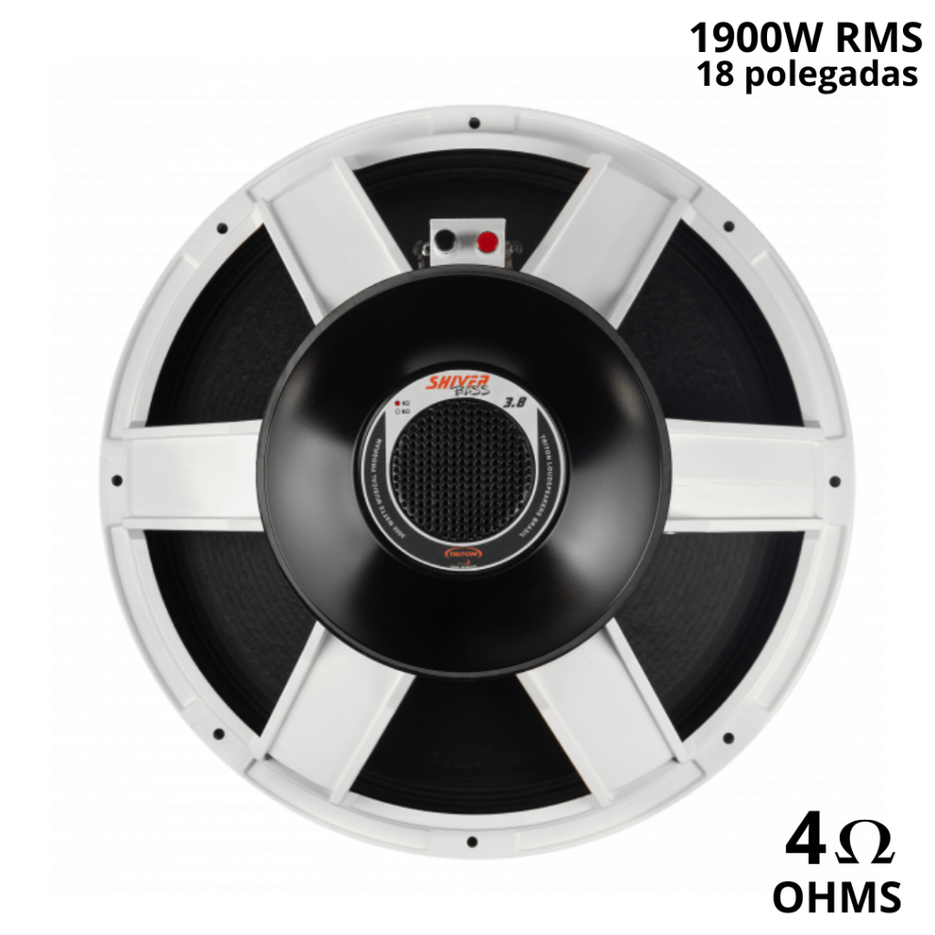 Alto falante 18 polegadas Triton Shiver Bass 3.8 potência Musical 3800W 4 ohms | Shopee Brasil