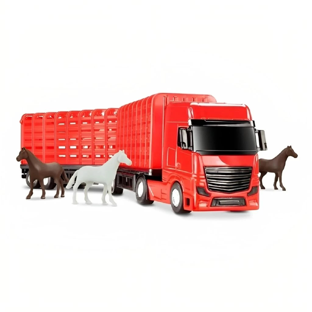 Caminhão Bitrem Haras Petroleum - Roma Brinquedos | Shopee Brasil