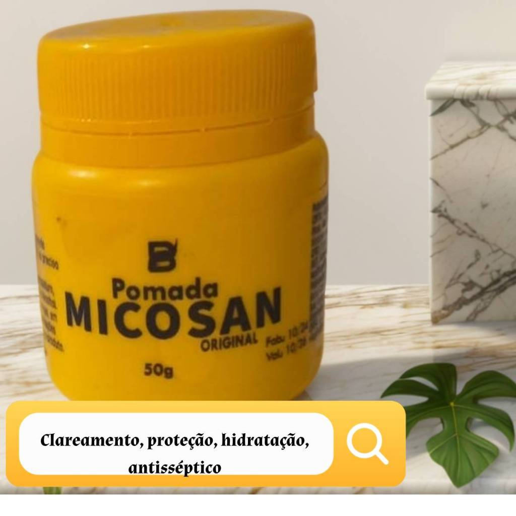 Pomada Clareadora Micosan Tira Manchas de Acne Espinha do Rosto 50g ...