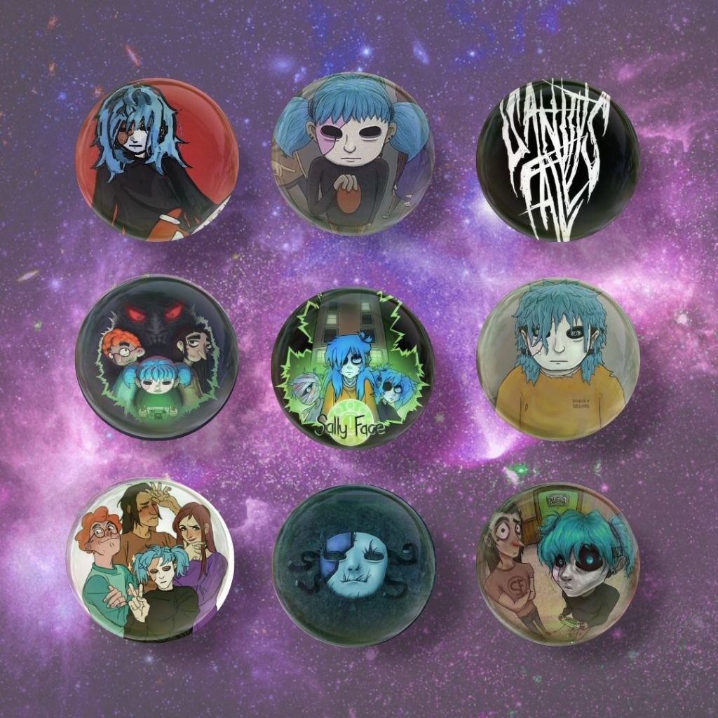 Sally Face Broches /Pin/Bottons tamanho 3,5cm pacotes atacado | Shopee ...