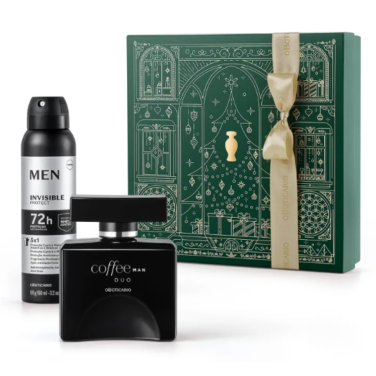 Coffee Man Duo: Desodorante Colônia 100ml + Antitranspirante Aerosol ...