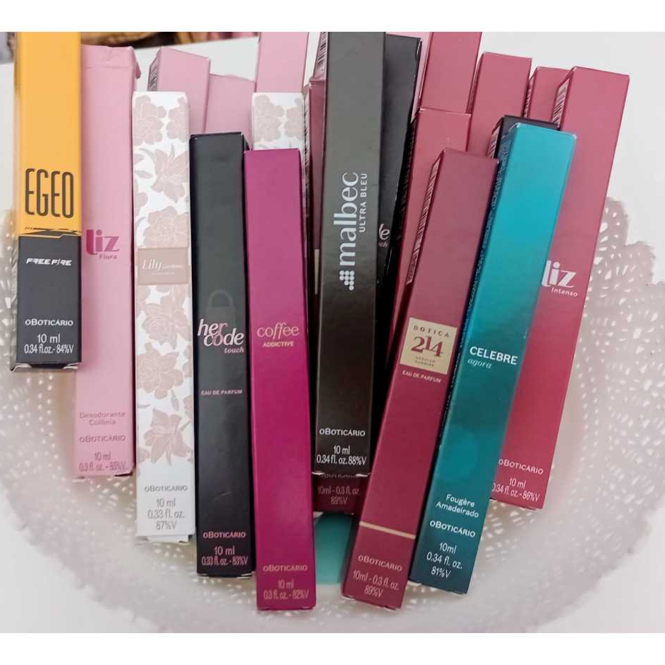 O Boticário Lily Malbec Coffee Egeo10 ml Fragrâncias a Escolher ...