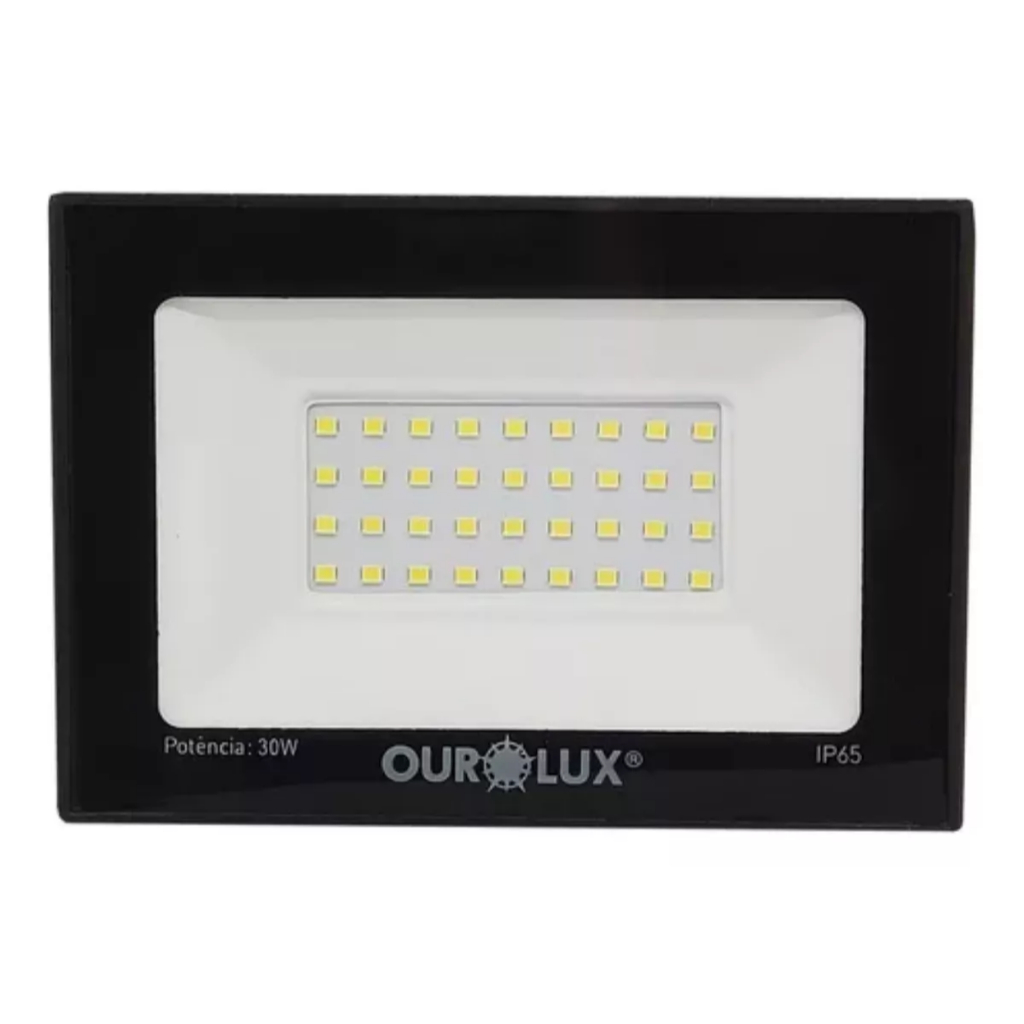 Refletor Projetor Led 100w Ourolux Superled 6500k Branco | Shopee Brasil