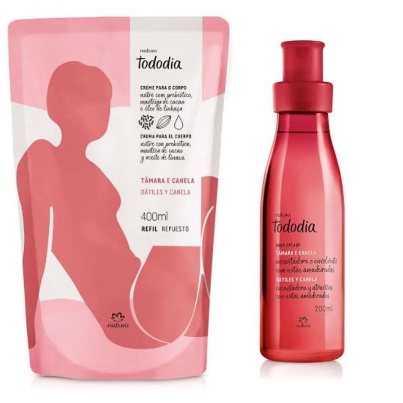 Kit Tâmara e Canela - Body Splash + Refil de Hidratante 400ml | Shopee ...