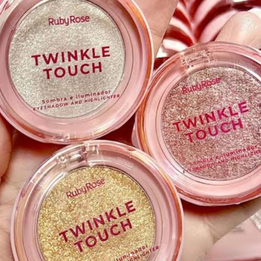Sombra e Iluminador Twinkle Touch RUBY ROSE | Shopee Brasil