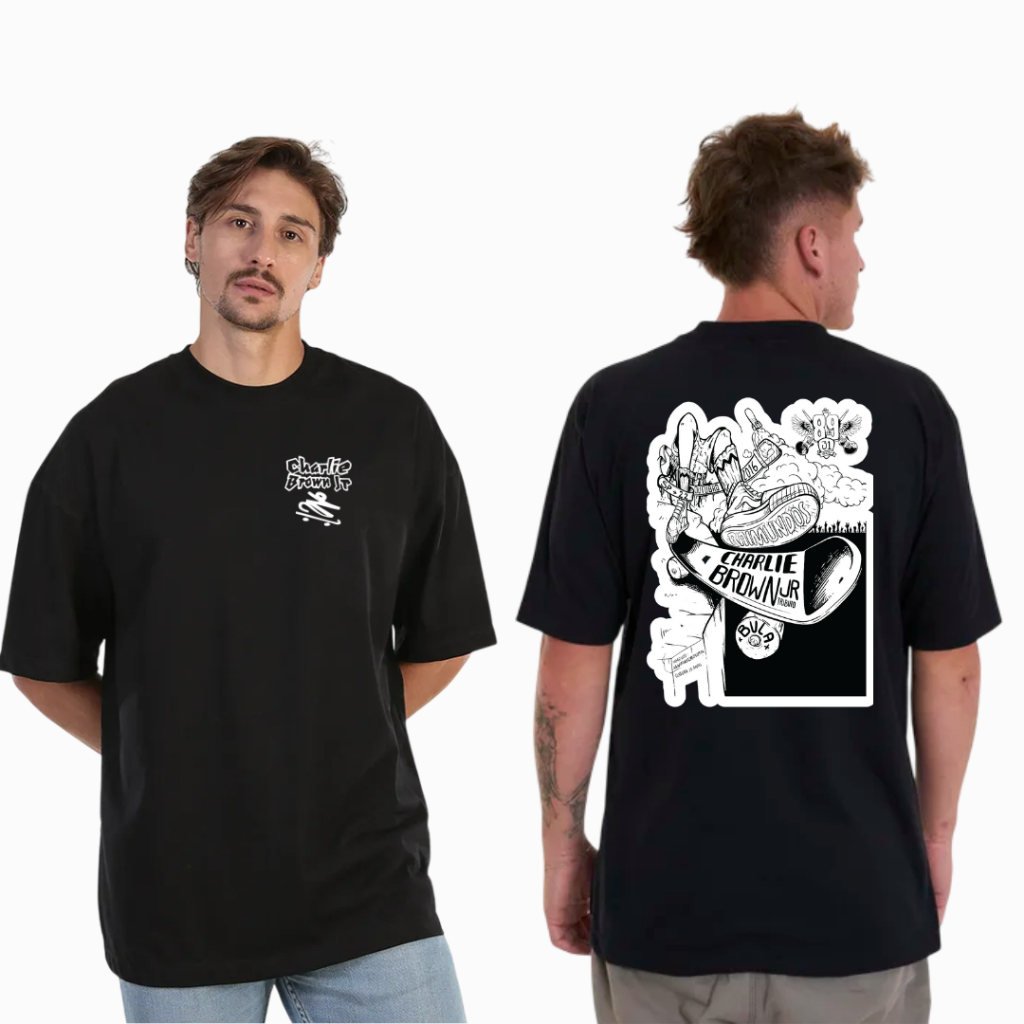 Camiseta Unissex Charlie Brown JR Estampado Tributo cbjr | Shopee Brasil
