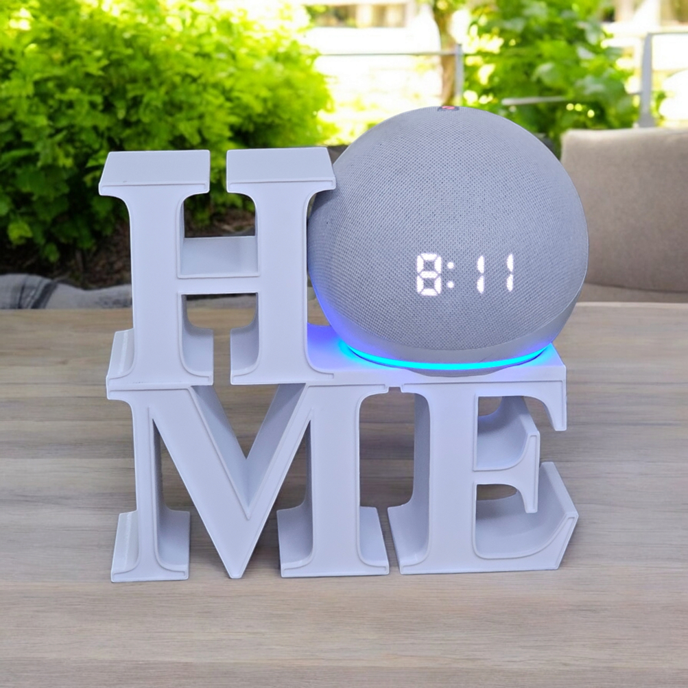 Suporte Alexa Echo Dot 4 ou Echo Dot 5. Tema Home, Amor, Love, Presente ...