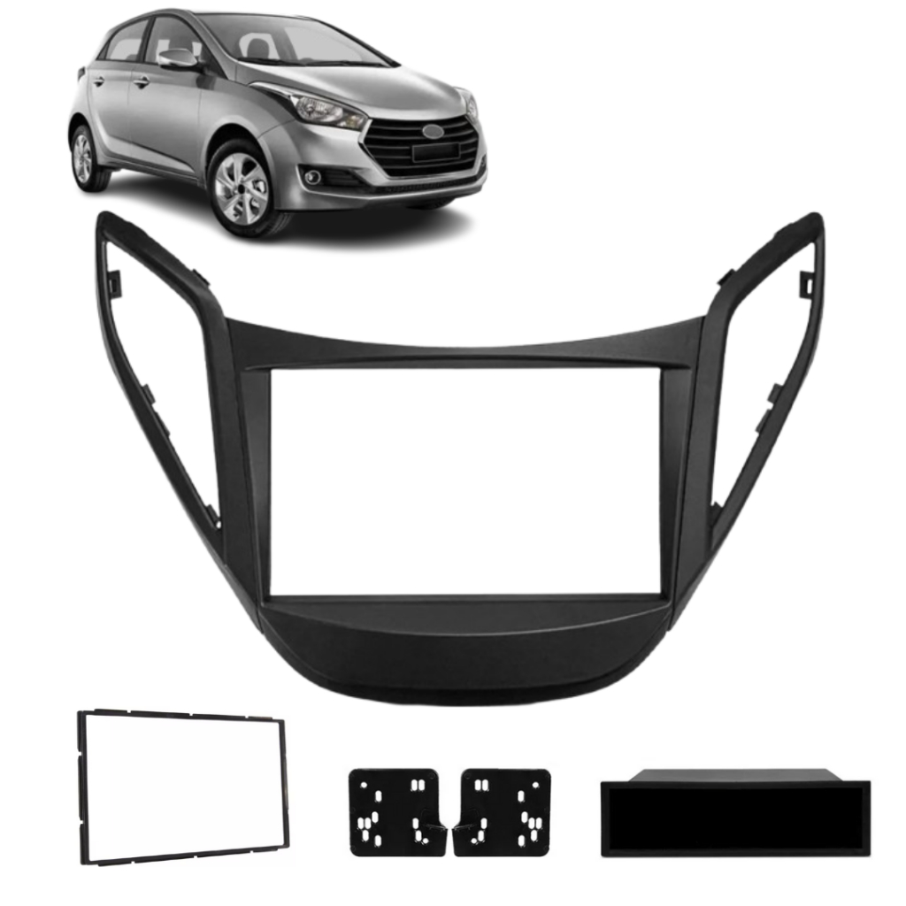 Moldura 2 Din Multimidia Painel Dvd MP5 HB20 HB20S HB20X 2012 2013 2014 2015 2016 2017 2018 2019 ...