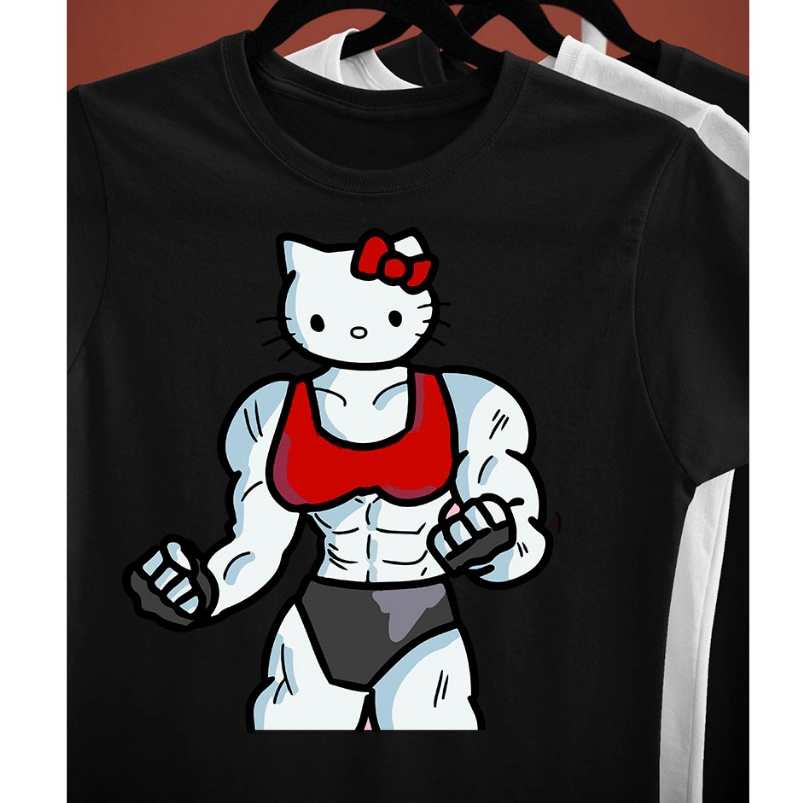 Camiseta Hello Kitty Maromba Algodão Unissex | Shopee Brasil