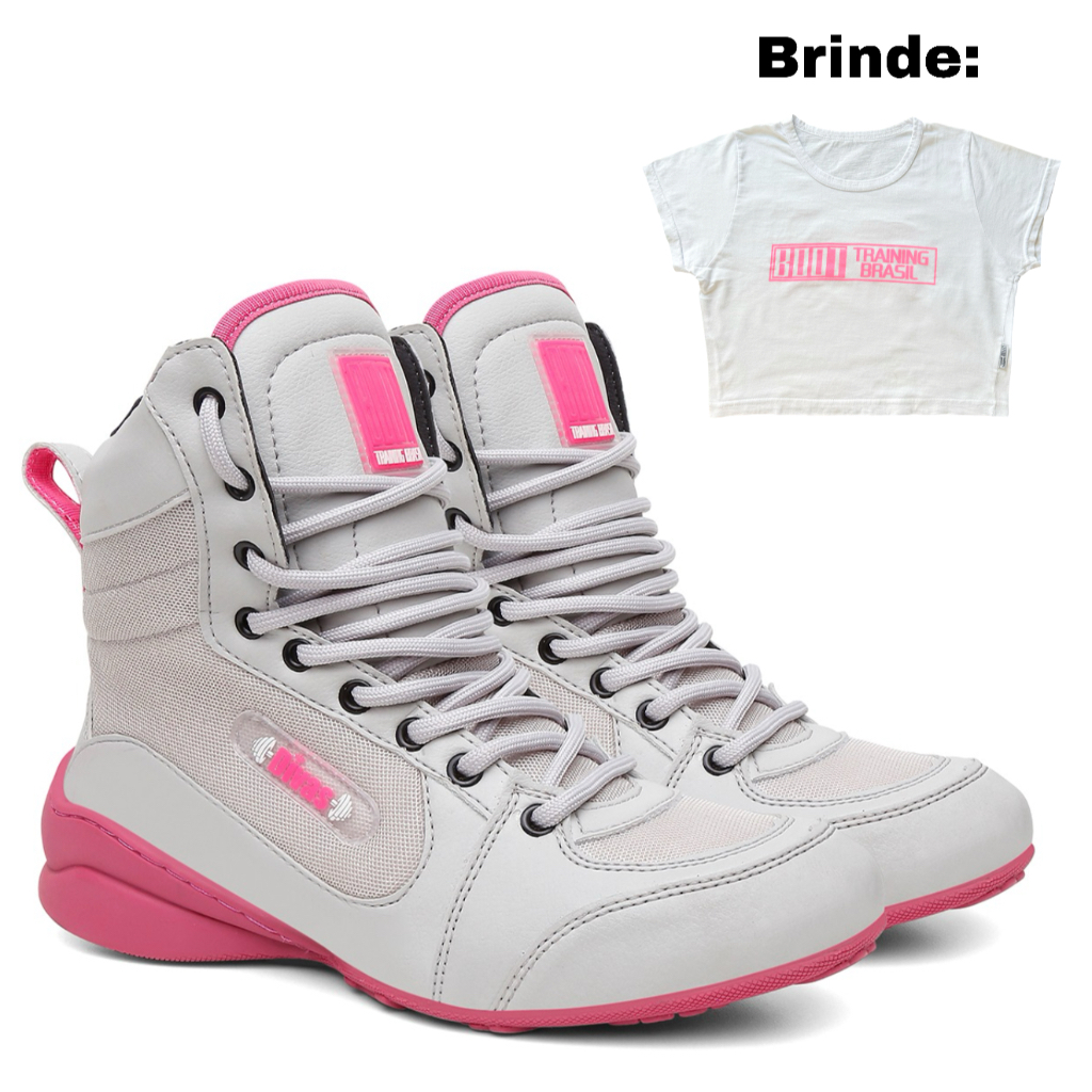 Botinha de Treino Boot Training Brasil + Cropped Kit Treino Fitness ...