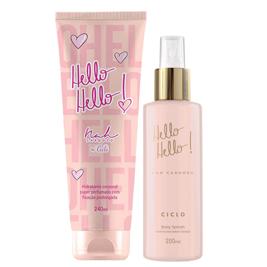 Hello Hello by Nah Cardoso Kit: Hello Hello Hidratante + Hello Hello ...
