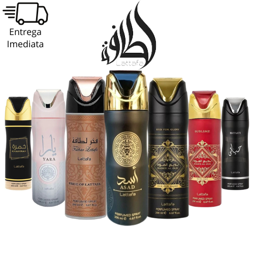 Perfumes Arabe Aerosol Body Splash Lattafa 200ml | Shopee Brasil