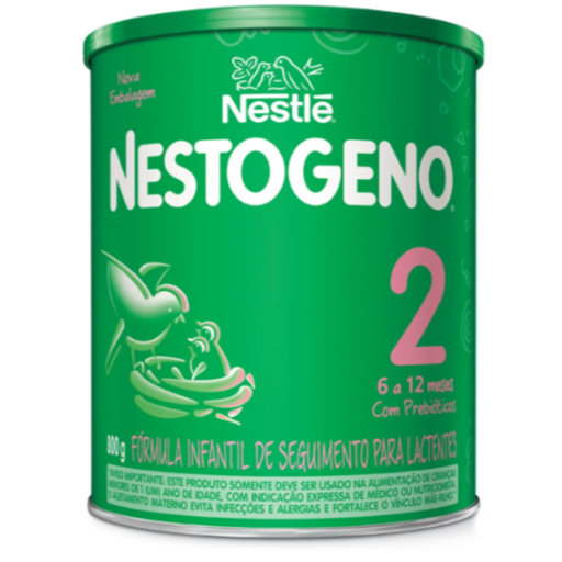 Nestlé Nestogeno 2 Fórmula Infantil Em Pó 800g 6 A 12 meses | Shopee Brasil