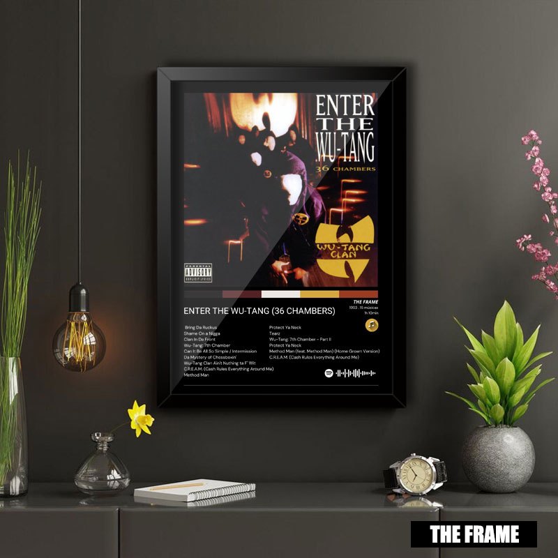 Quadro Decorativo Spotify Wu-Tang Clan Album Enter the Wu-Tang (36 Chambers) | Shopee Brasil