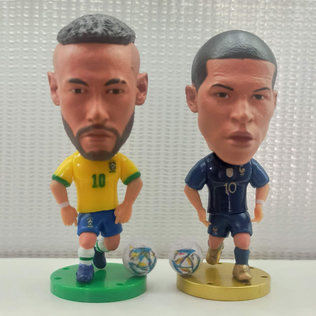 Mini Craques Kit com 2 Jogadores Neymar e Mbappé - Escolha Clube ou ...