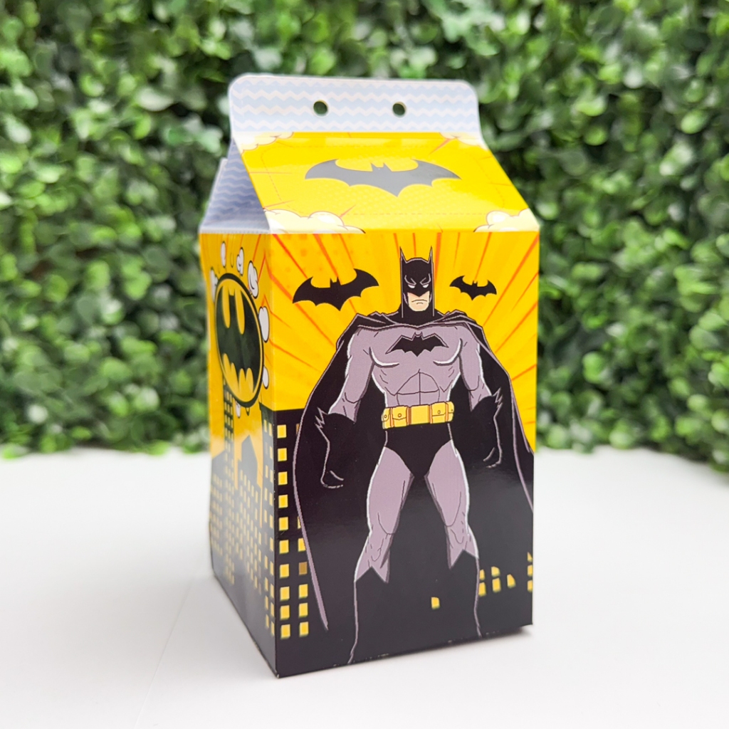 10 UN | Caixa Milk Pirâmide para Lembrancinha infantil Batman | Shopee ...