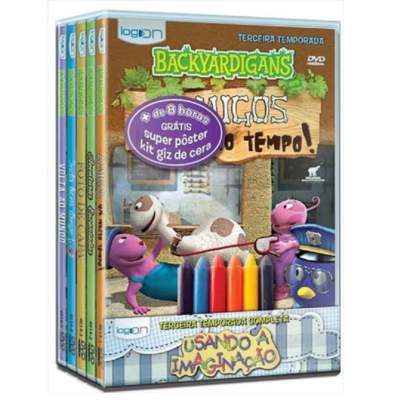 Backyardigans 3ª Temporada Completa Box Edição Especial Kit Colorir com ...