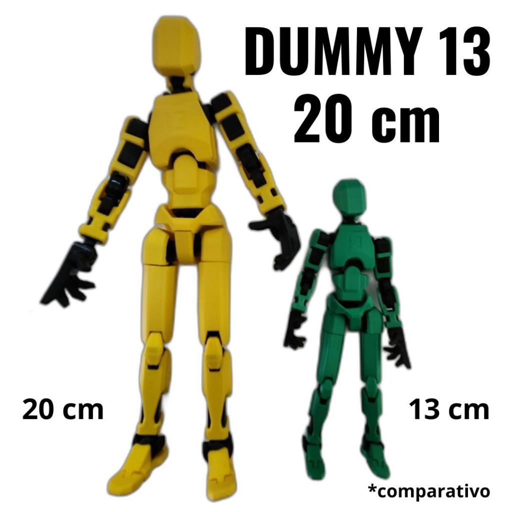Boneco Dummy 13 GRANDE (20cm)- Boneco Articulado Action Figure ...