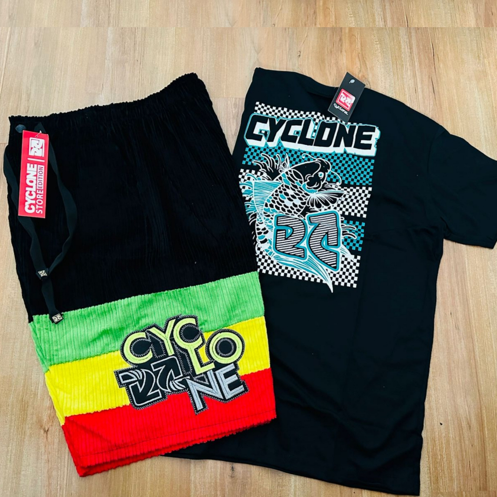 Bermuda Da Cyclone Veludo Pretona Mandrake New | Shopee Brasil