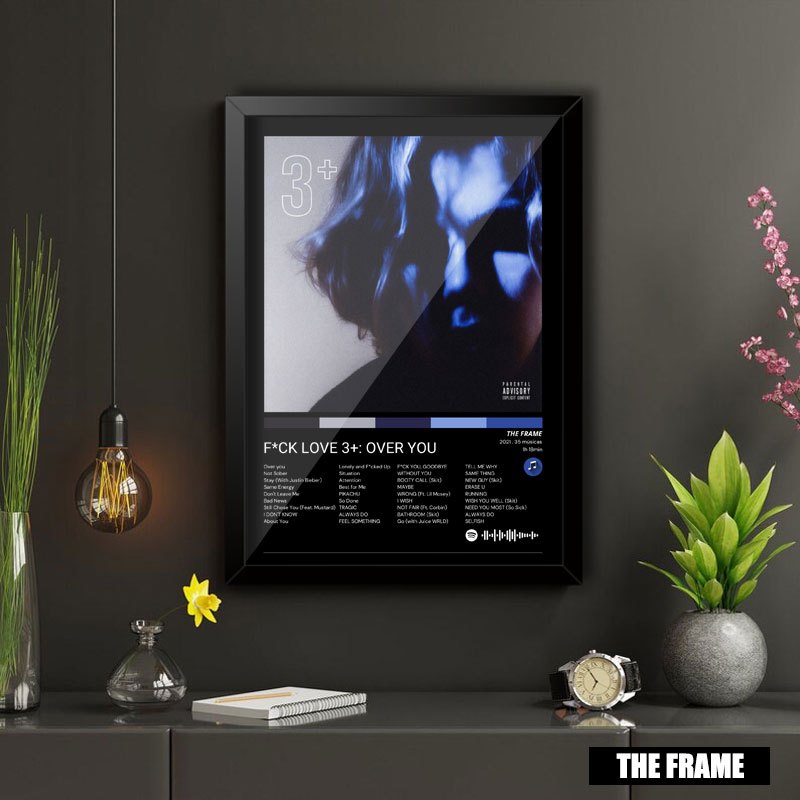 Quadro Decorativo Spotify Album F*ck Love 3: Over You The Kid Laroi ...