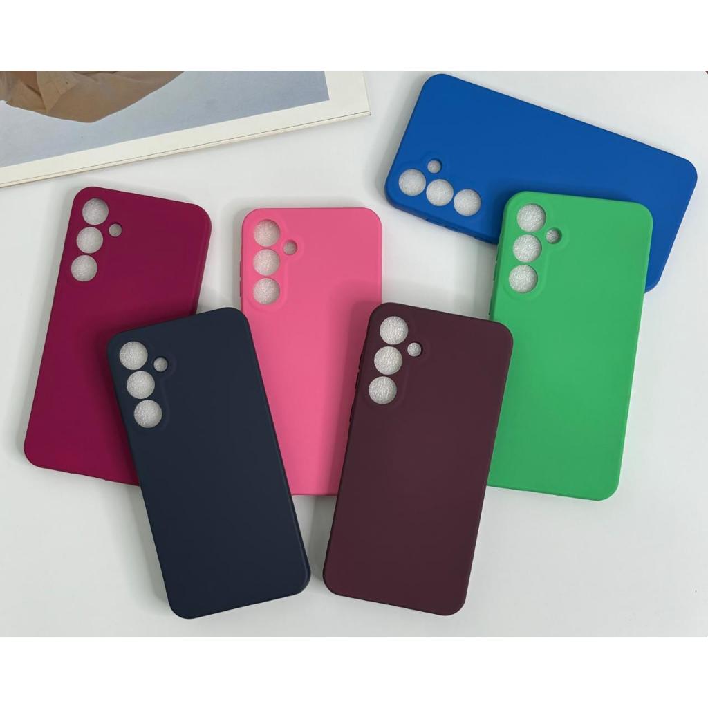 Kit Protetora Capinha - A55 5G - Com Película 3D Samsung Silicone Aveludado Capa de Celular Case ...