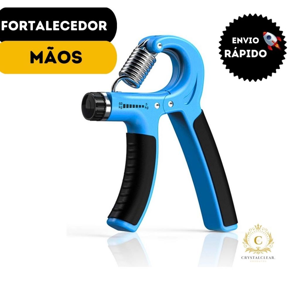 Hand Grip Flexor De Punho Exercício Para Mãos Ajustável Mola 40 Kg ...