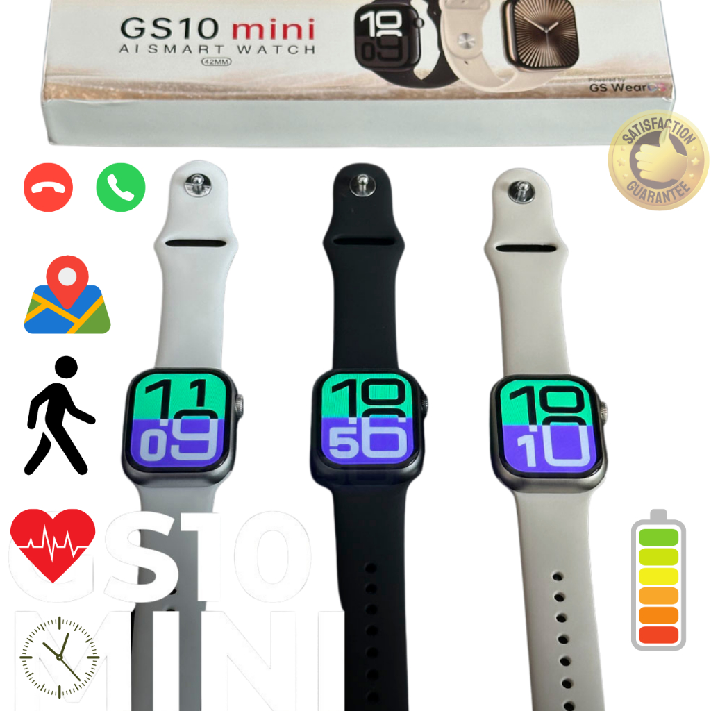 Relógio Inteligente Smartwatch GS10 Mini 42mm SÉRIE 10 Feminino ...