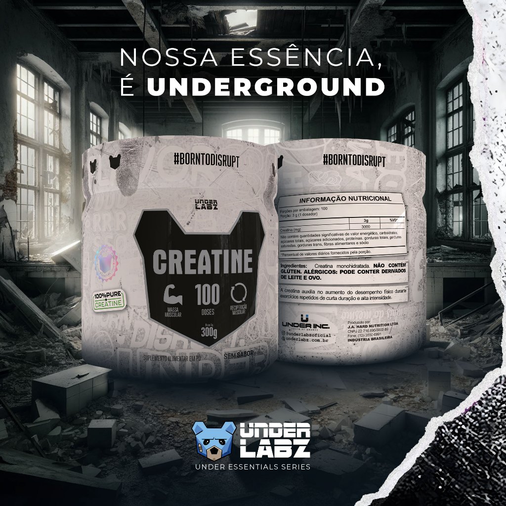 Creatina - 300g - Under Labz - Casa dos Suplementos