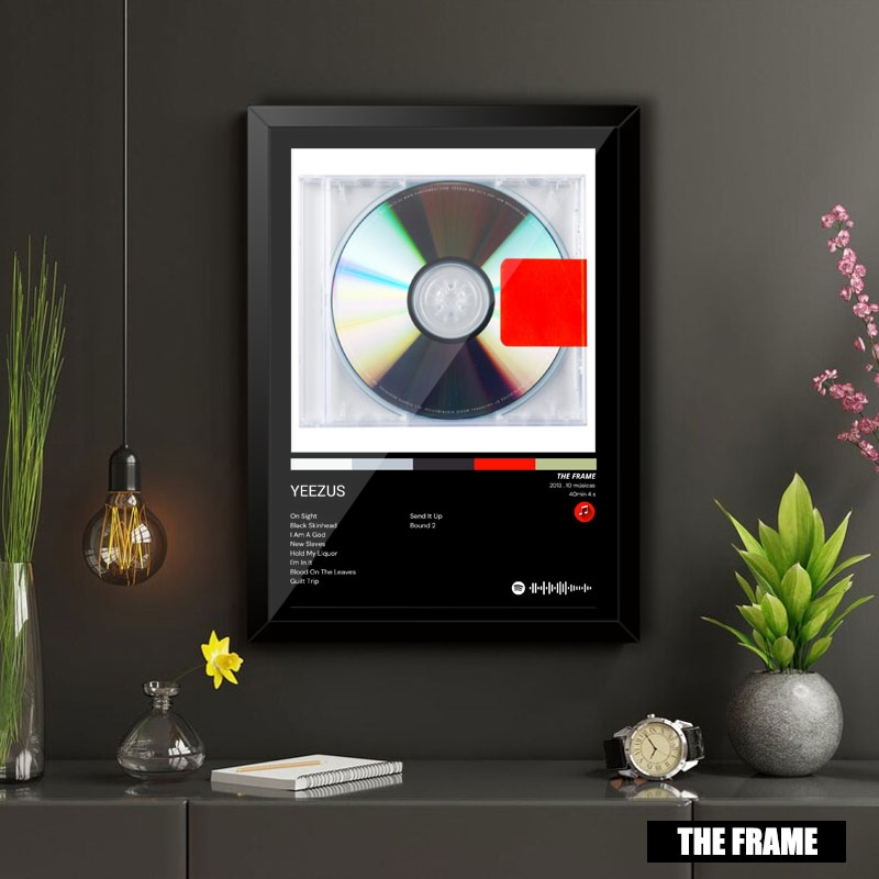 Quadro Decorativo Spotify Album Yeezus Kanye West | Shopee Brasil
