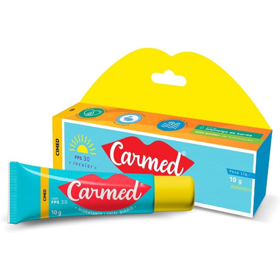 Cimed Remedios S.A Cimed Carmed Hidratante Labial Fps30 10G | Shopee Brasil