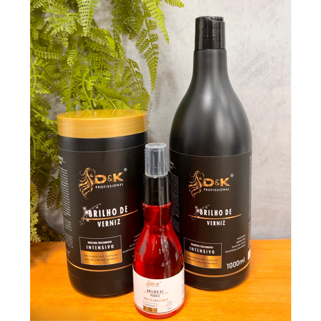 Conjunto Kit Shampoo e Mascara para Cabelo Tratamento Brilho Proteção ...