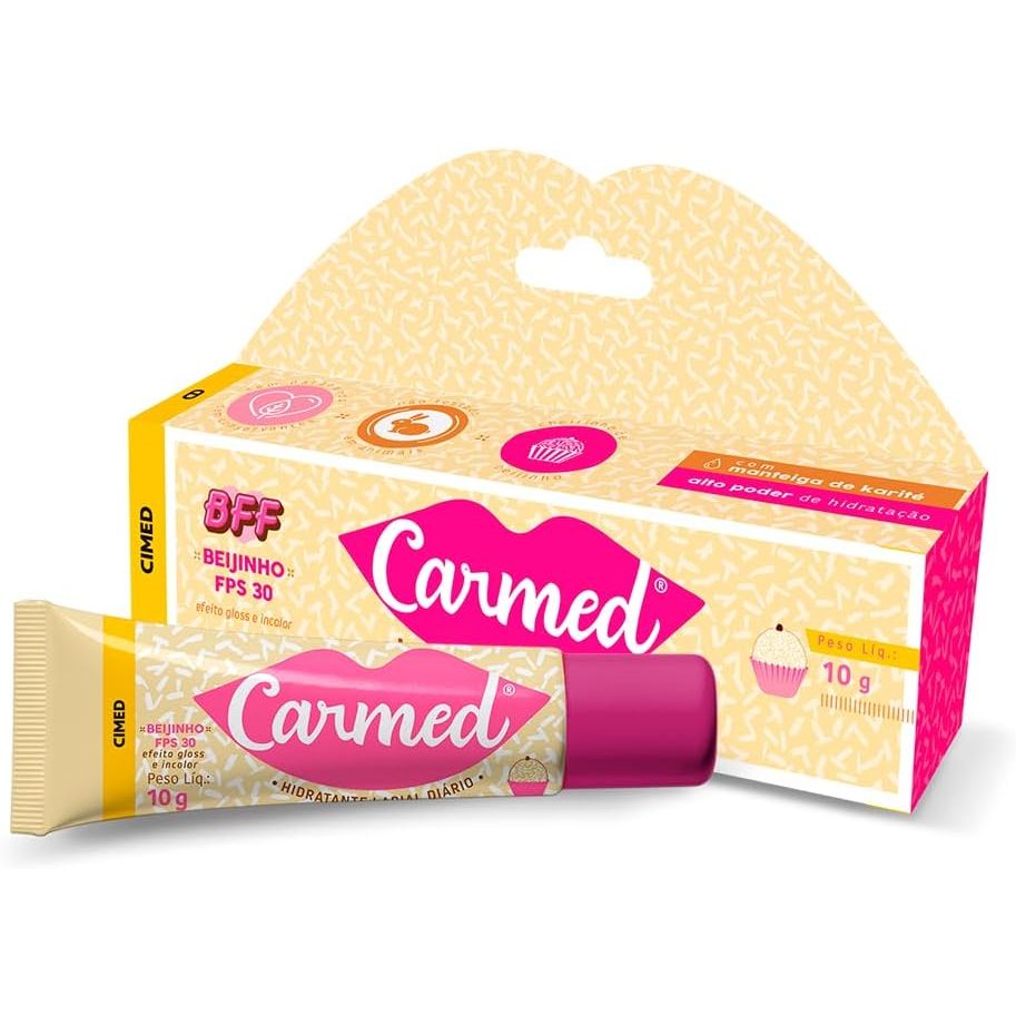 Hidratante Labial Carmed Bff Beijinho Fps30 10g | Shopee Brasil