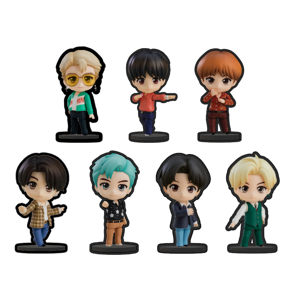 Kit 7 Totens BTS Stand Decoração Kpop Musica Stand Display MDF 12cm ...