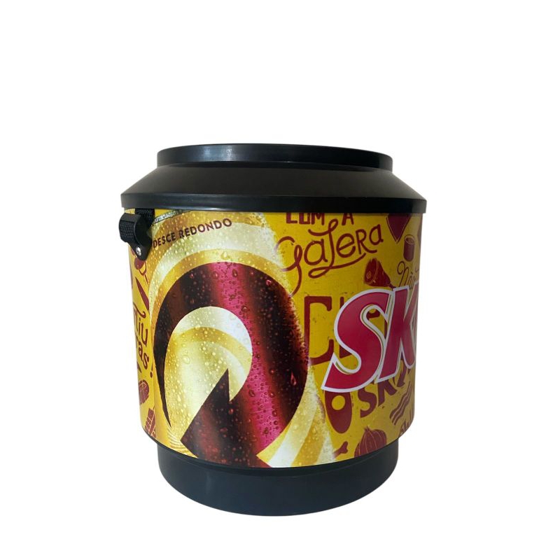 cooler termico redondo cerveja 30 llatas com Alça nylon | Shopee Brasil