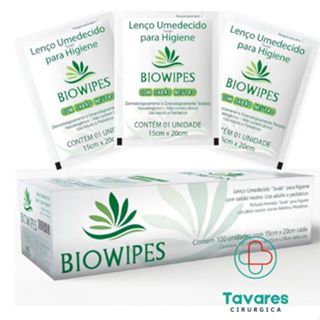 Lenço Umedecido Higiene Intima Individual C/100 Biowipes -ENTREGA ...