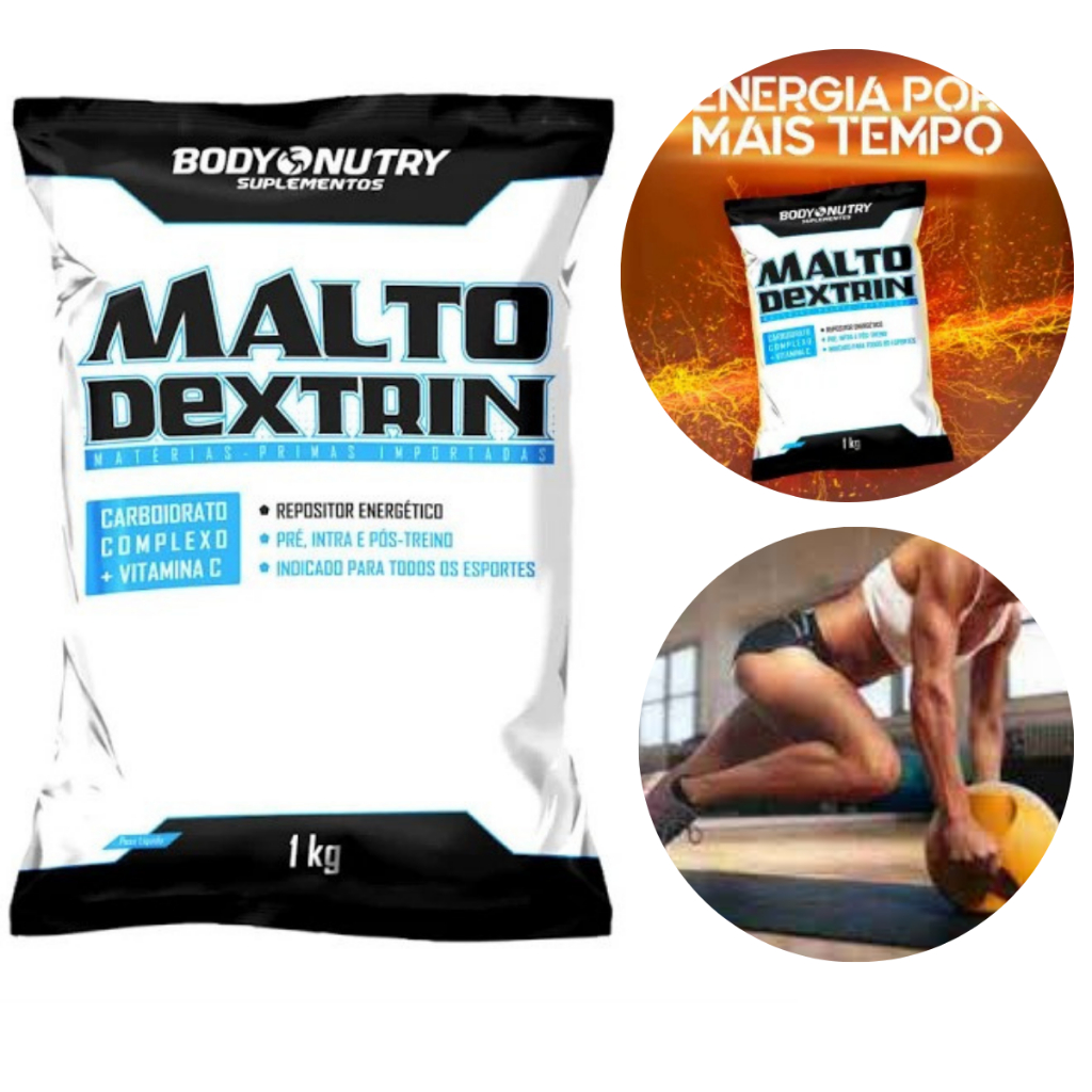 Malto Dextrina Body Nutry Refil 1KG- Energia e Performance ! | Shopee ...