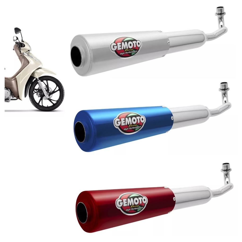 ESCAPE GEMOTO RACING BIZ 125 2009 A 2024 | Shopee Brasil