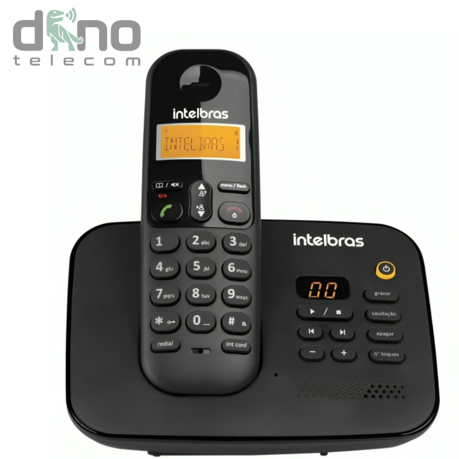 Telefone Ramal Sem Fio Digital Com Secretária Eletrônica Intelbras - Ts ...