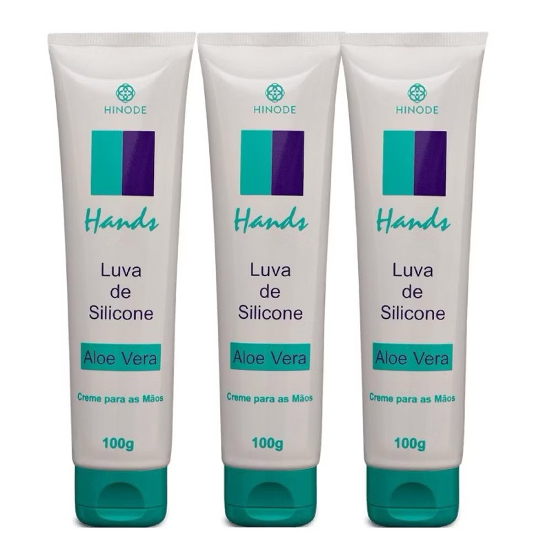 Kit 3 Luvas De Silicone Creme Para As Mãos Hands 100g | Shopee Brasil