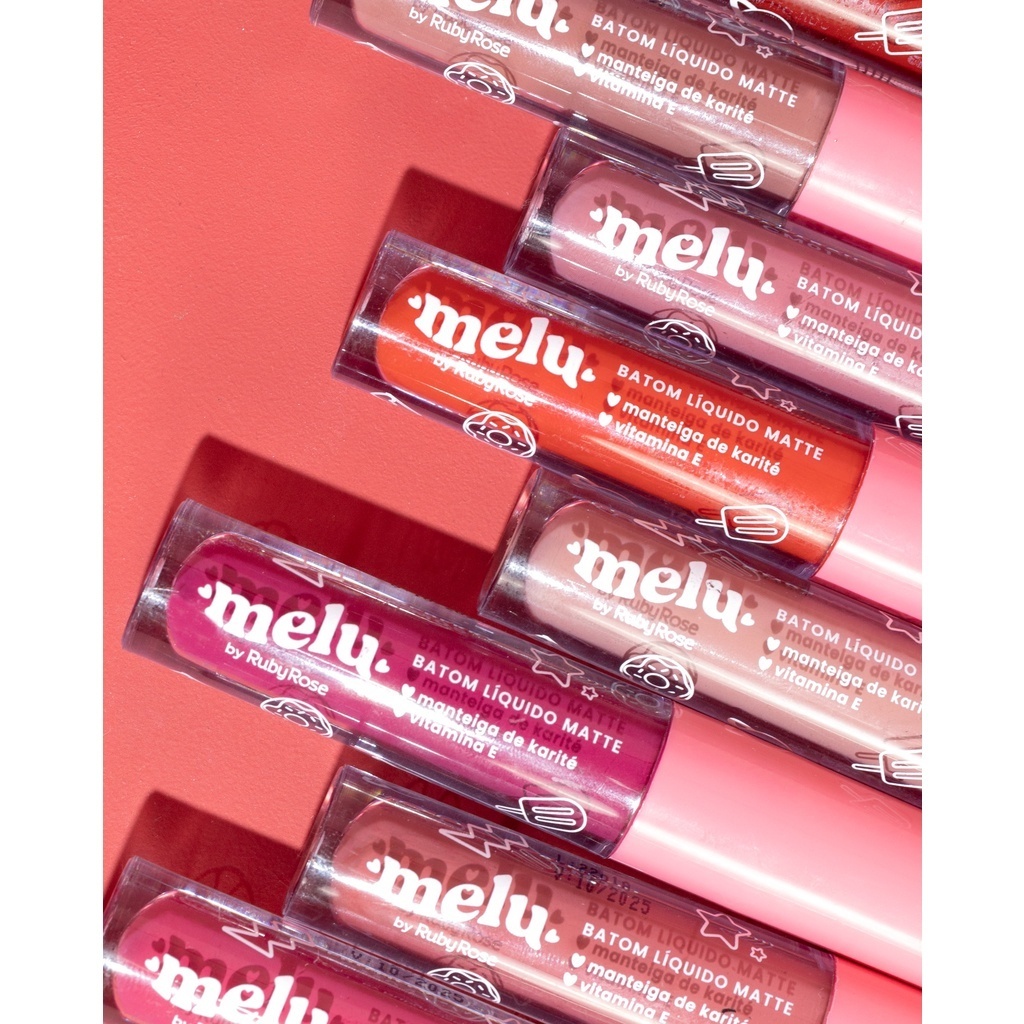 Batom Liquido Matte Melu byRubyRose 3,5ml | Shopee Brasil