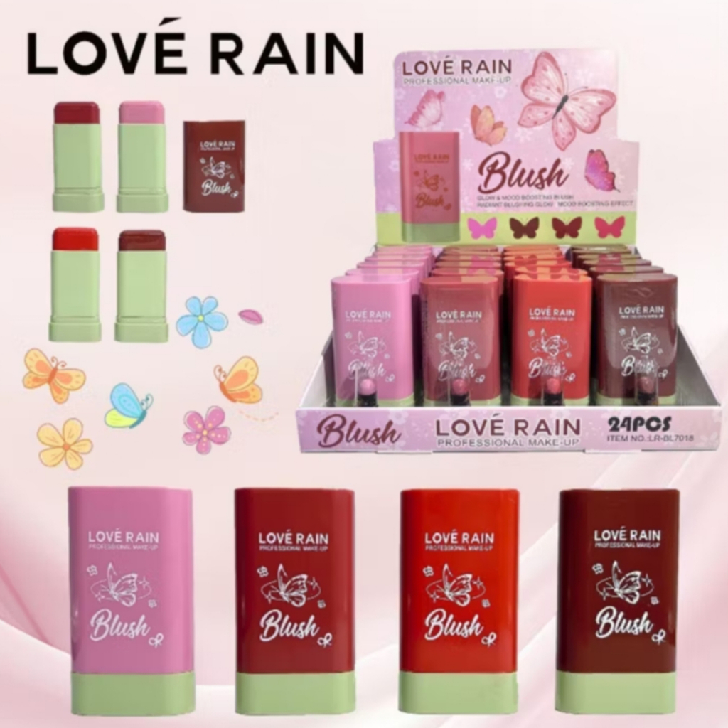 Blush Stick Natural Beauty Makeup Love Rain LR-7018 | Shopee Brasil