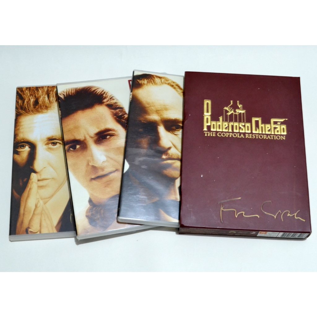 O Poderoso Chefão Trilogia Box 3 DVD The Coppola Restoration | Shopee ...