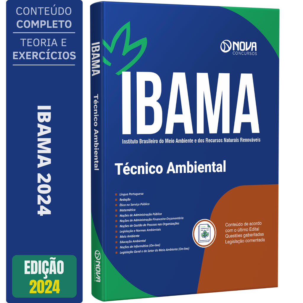 Apostila IBAMA 2024 - Técnico Ambiental | Shopee Brasil