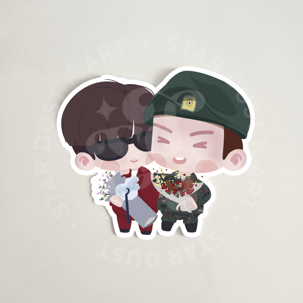 Sticker "Adesivo" JHope "BTS" Saída do Exército MOD.SD016 | Shopee Brasil