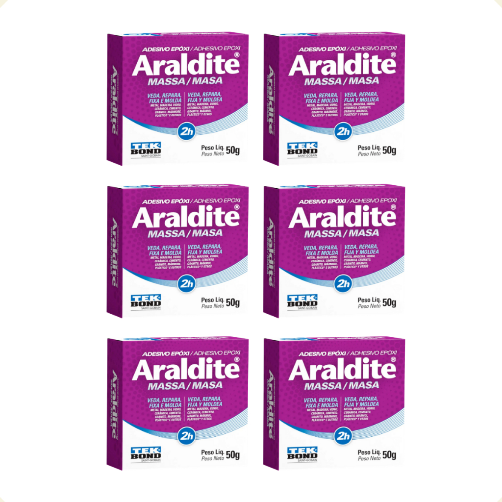 Kits Adesivo Araldite Resistente Epóxi Massa Gramas Tekbond | Shopee Brasil