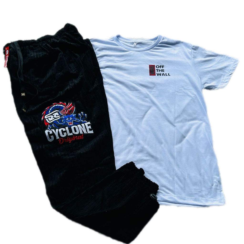 Kit Cyclone Calça de Veludo e Camiseta Joker Mandrake | Shopee Brasil