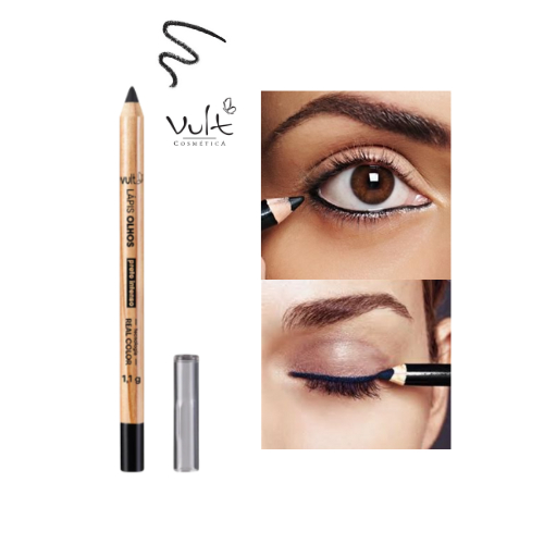 Lápis para Olhos Preto Intenso 1,1g Vult | Shopee Brasil