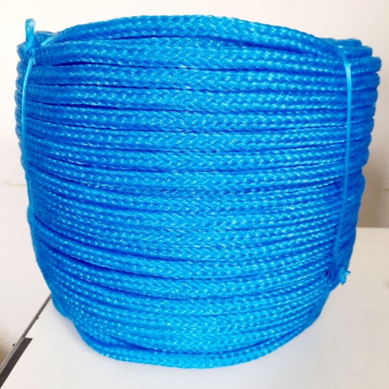 CORDA AZUL 8,0 MM COM 20, 30 ou 50 METROS POLIETILENO (PLASTICO ...