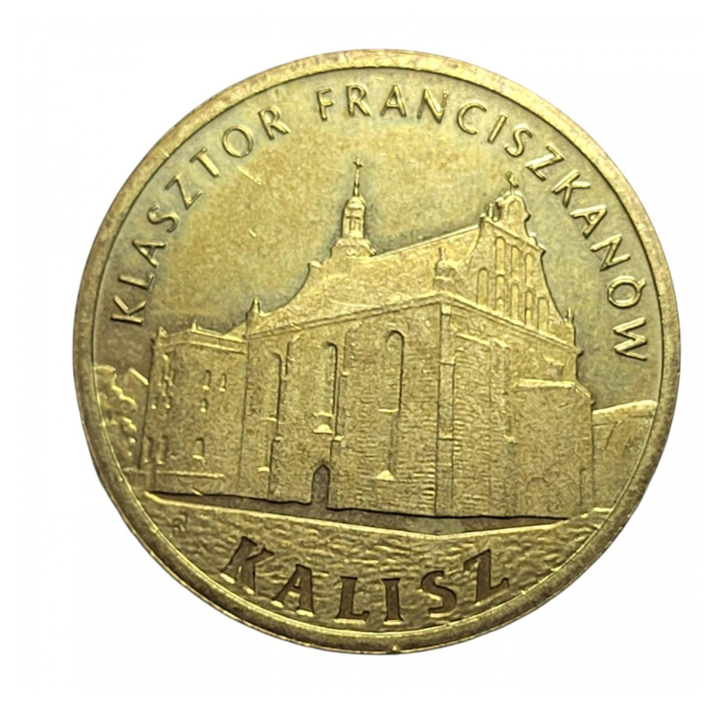 Moeda da Polônia - 2 Zlotys - Kalisz - Mosteiro Franciscano | Shopee Brasil